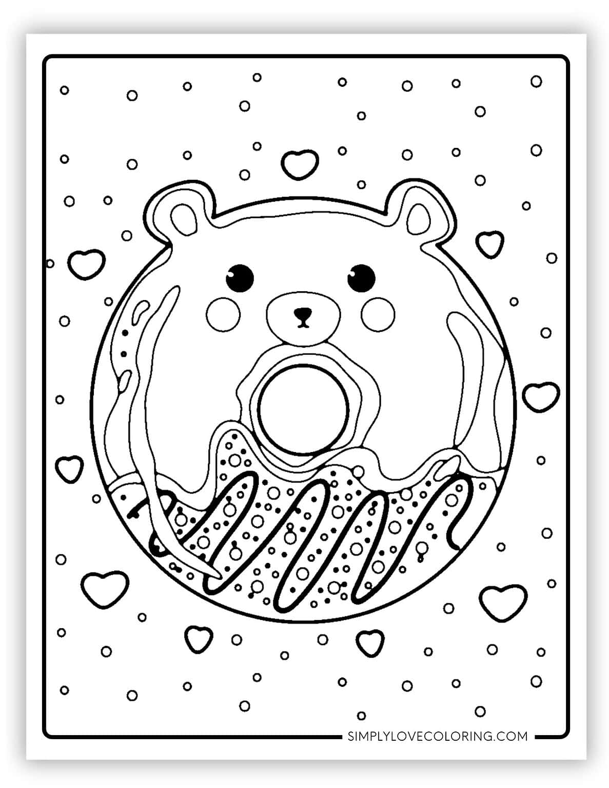 29 Donut Coloring Pages (Free PDF Printables) - Simply Love Coloring