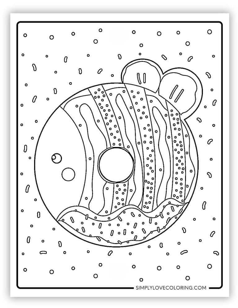 29 Donut Coloring Pages (Free PDF Printables) - Simply Love Coloring