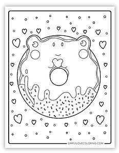 29 Donut Coloring Pages (Free PDF Printables) - Simply Love Coloring