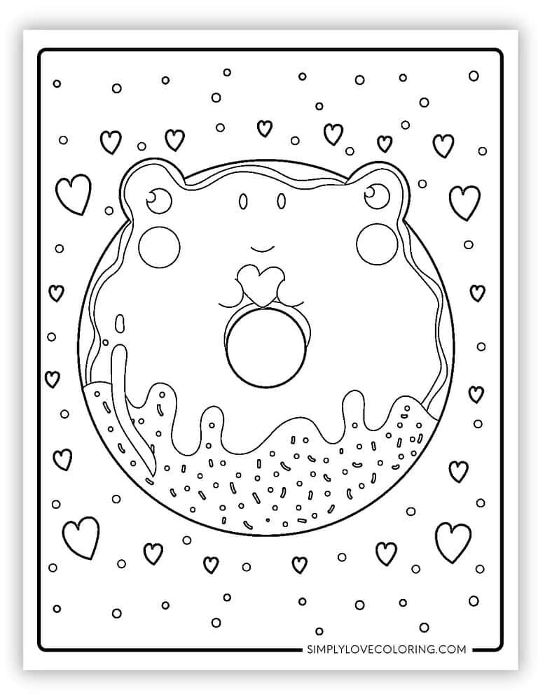 29 Donut Coloring Pages (Free PDF Printables) - Simply Love Coloring
