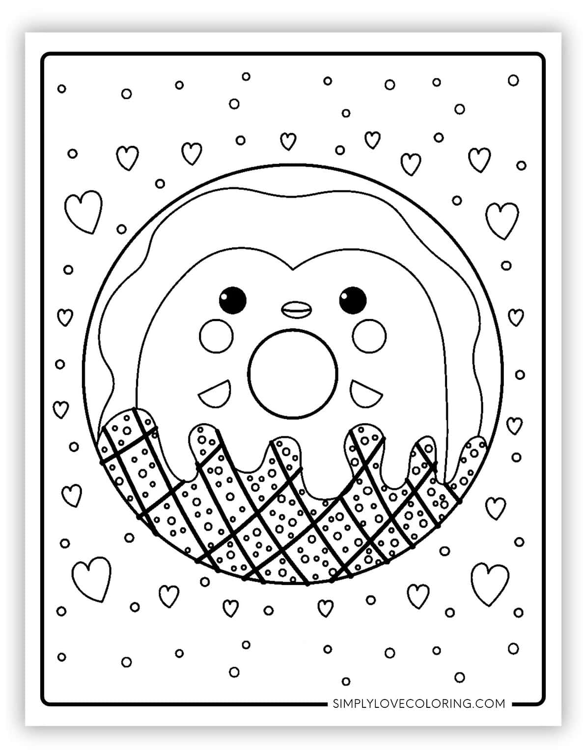 29 Donut Coloring Pages (Free PDF Printables) - Simply Love Coloring