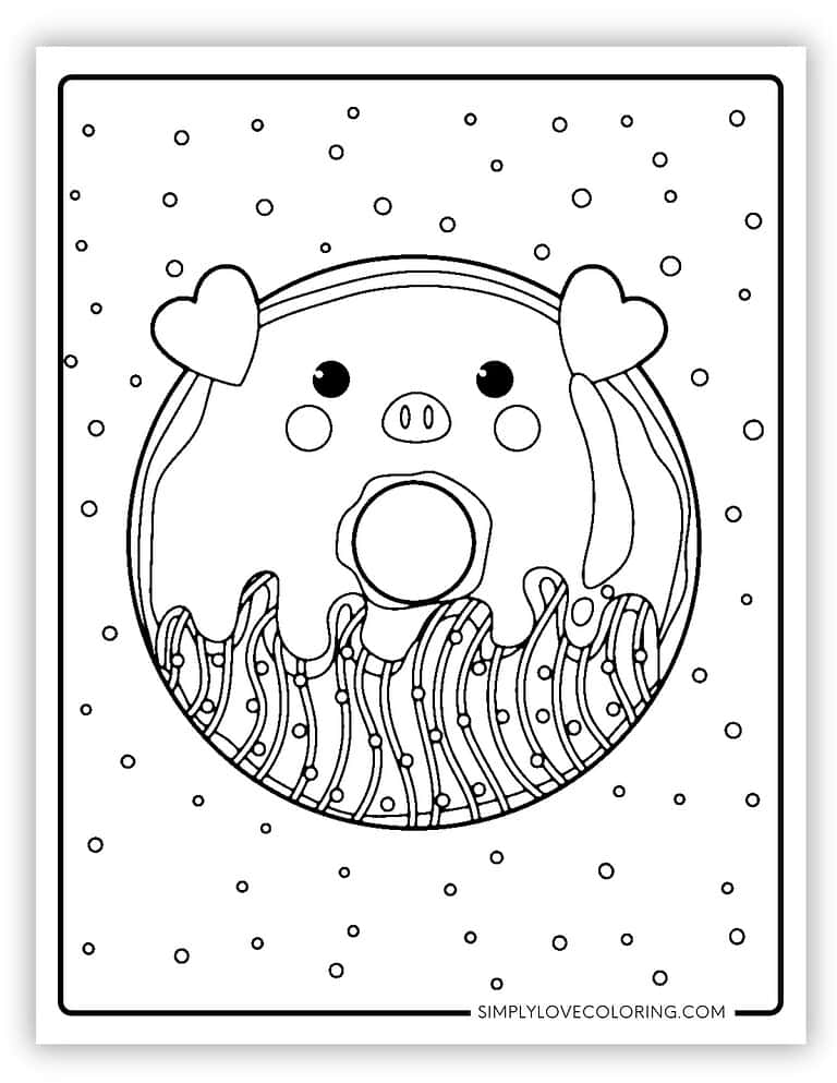 29 Donut Coloring Pages (Free PDF Printables) - Simply Love Coloring