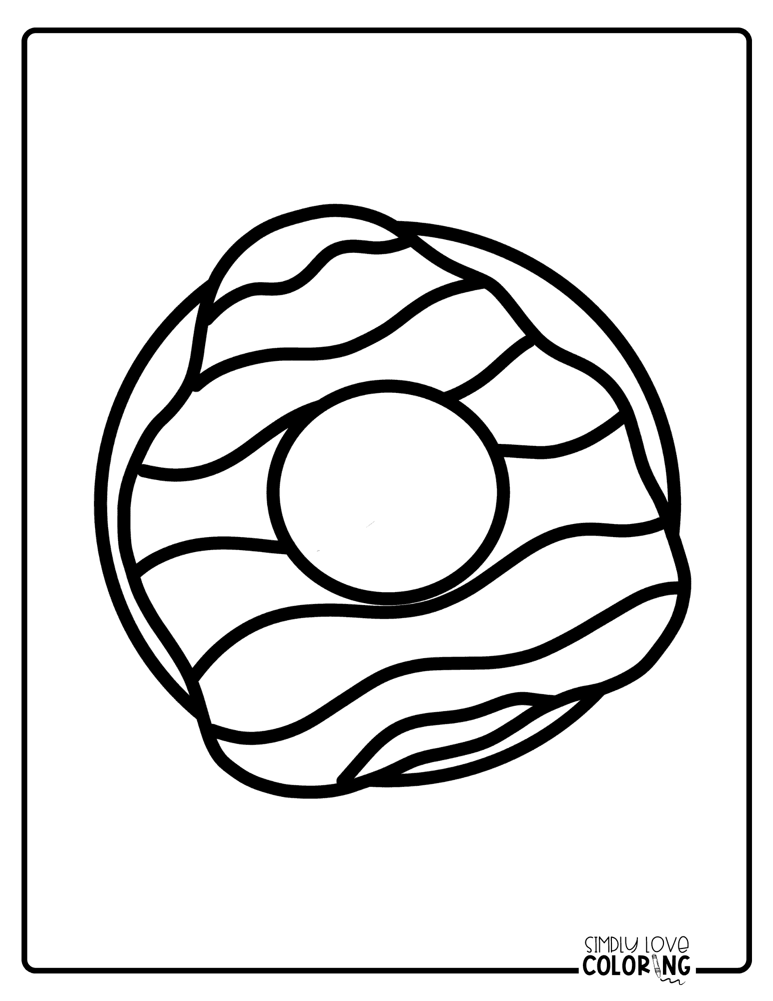 Donuts Coloring Pages (Free PDF Printables) - Simply Love Coloring