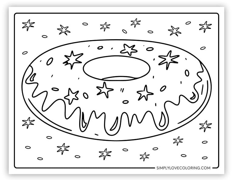 29 Donut Coloring Pages (Free PDF Printables) - Simply Love Coloring