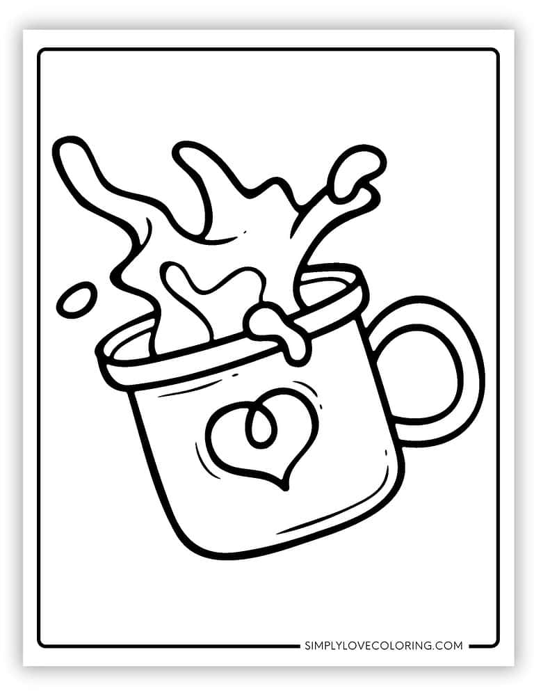 42 Coffee Coloring Pages (Free PDF Printables) - Simply Love Coloring