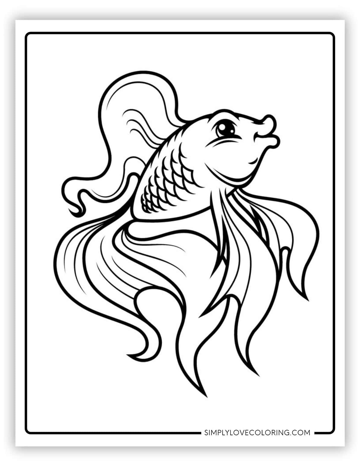 37 Goldfish Coloring Pages (Free PDF Printables) - Simply Love Coloring