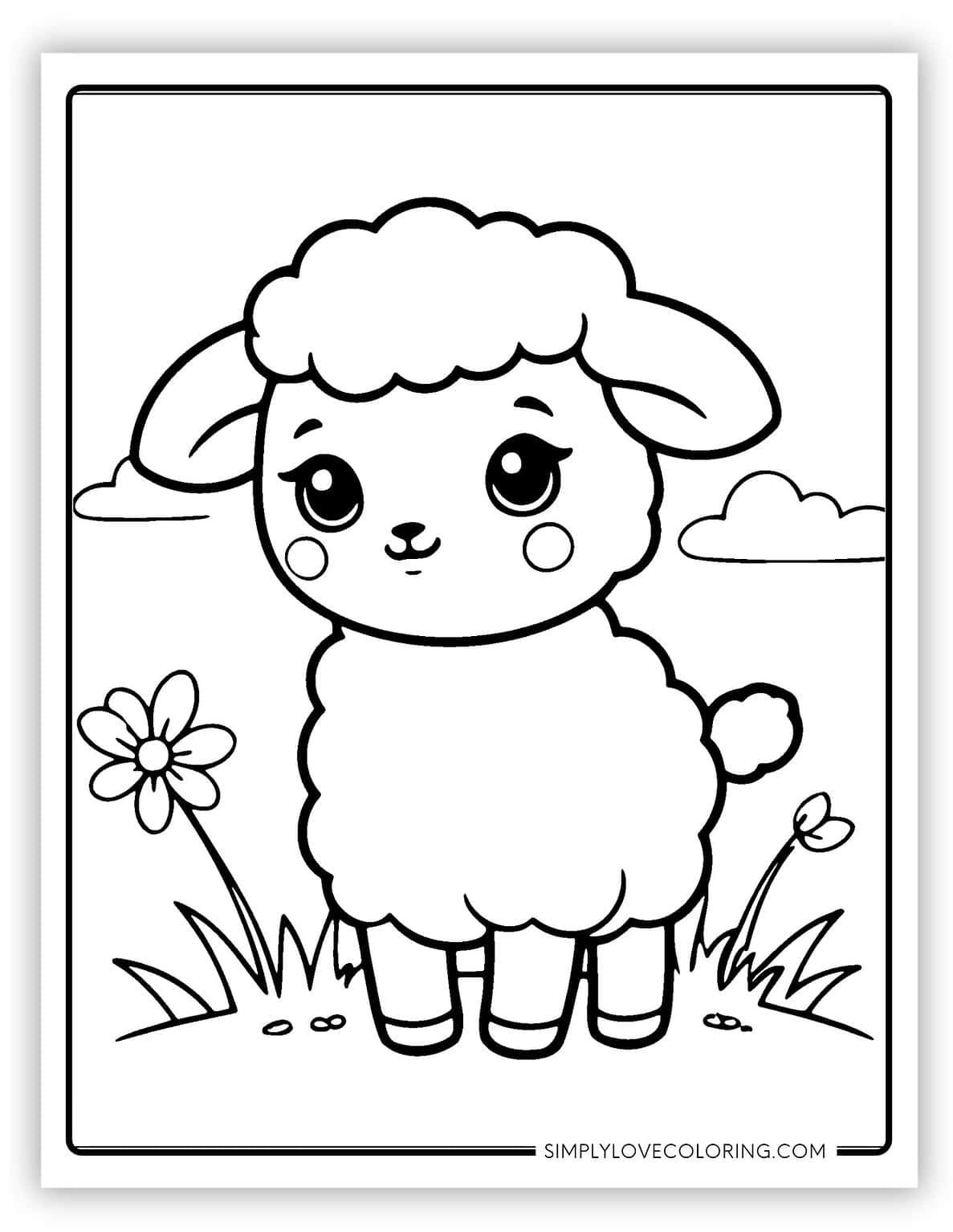 42 Lamb Coloring Pages (Free PDF Printables) - Simply Love Coloring