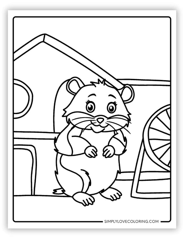 23 Cute Hamster Coloring Pages (Free PDF Printables) - Simply Love Coloring