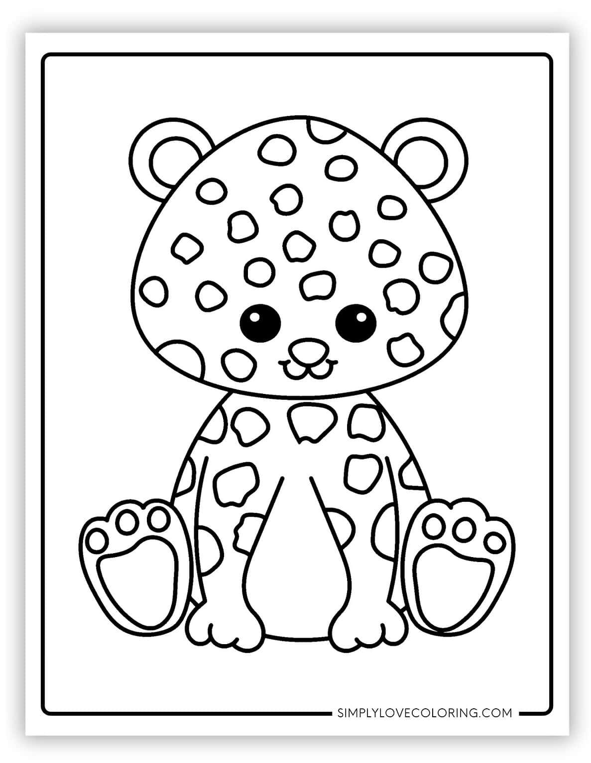 24 Leopard Coloring Pages (Free PDF Printables) - Simply Love Coloring