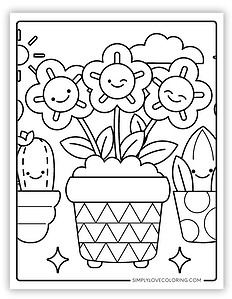 65 Beautiful Flower Coloring Pages (Free PDF Printables) - Simply Love ...