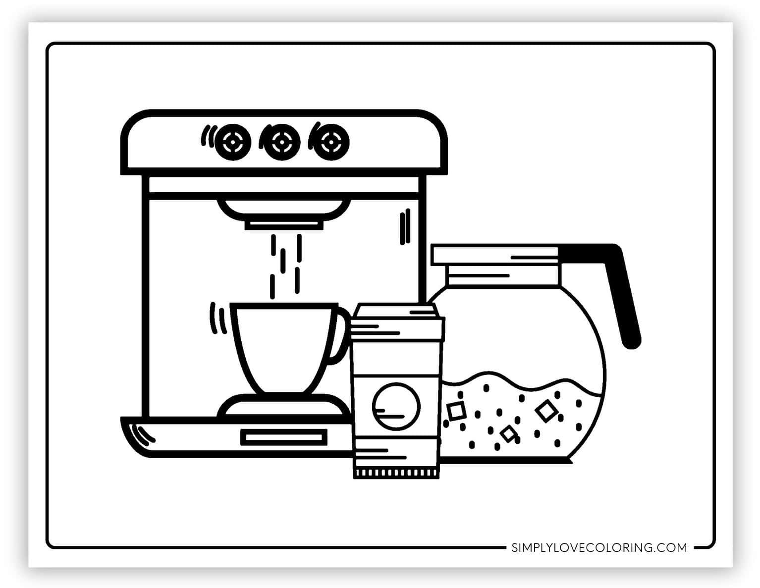 42 Coffee Coloring Pages (Free PDF Printables) - Simply Love Coloring