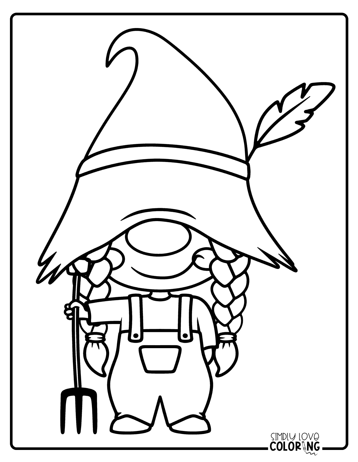 38 Gnome Coloring Pages (Free PDF Printables) - Simply Love Coloring