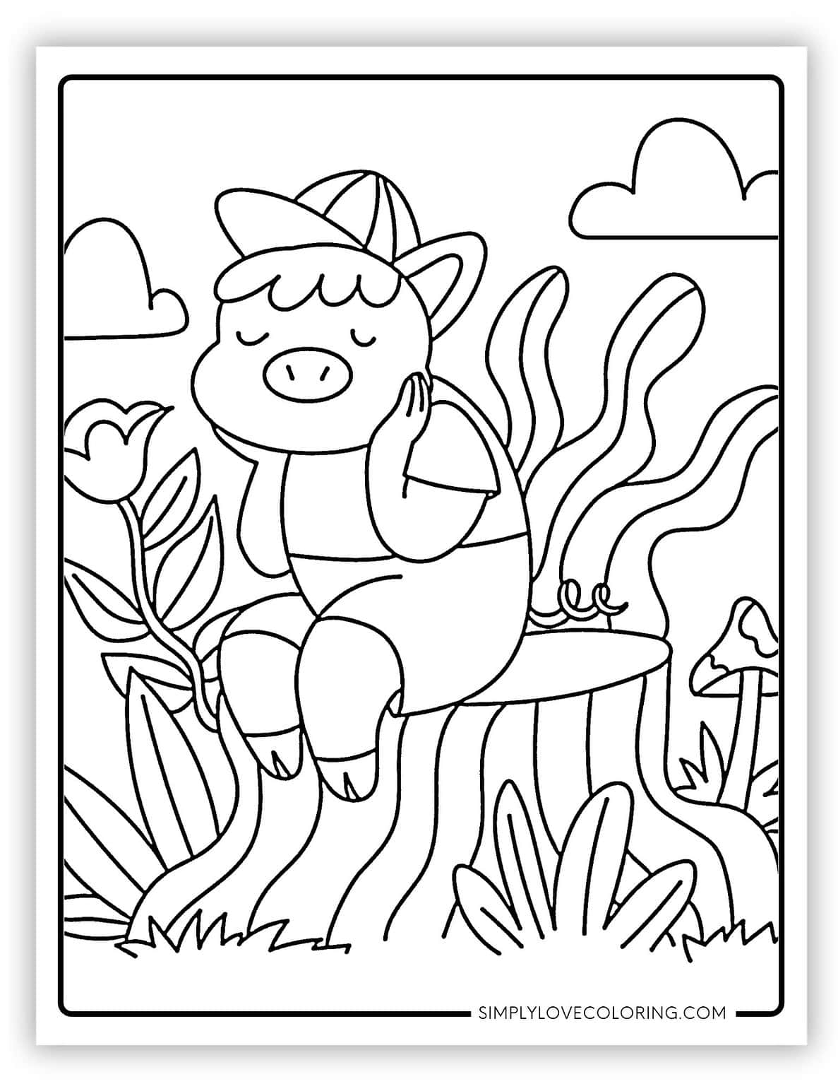 Pig Coloring Pages (Free PDF Printables) - Simply Love Coloring