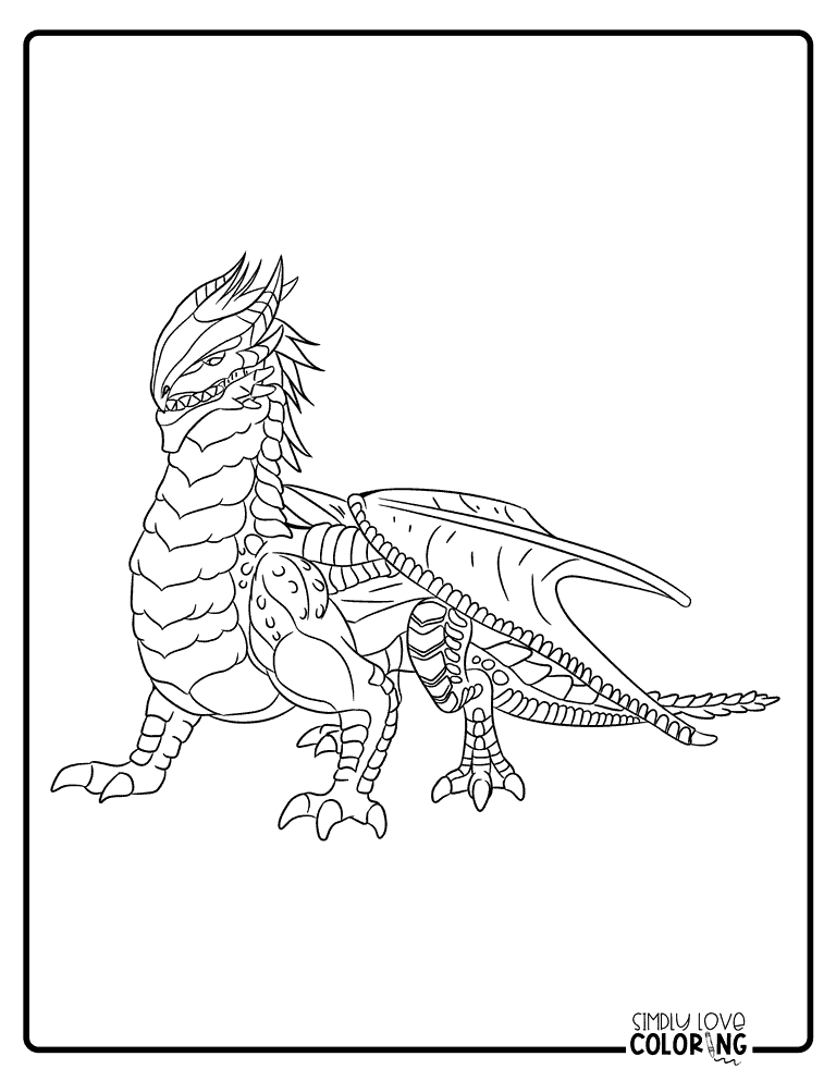 Dragon Coloring Pages (Free PDF Printables) - Simply Love Coloring
