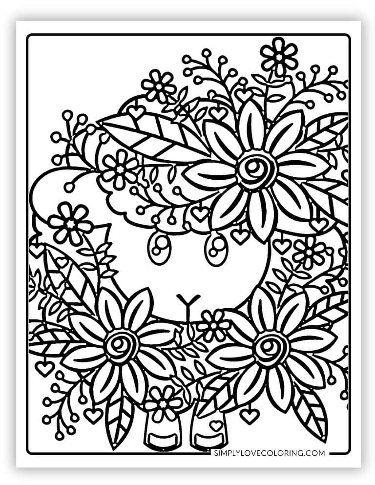 42 Lamb Coloring Pages (Free PDF Printables) - Simply Love Coloring
