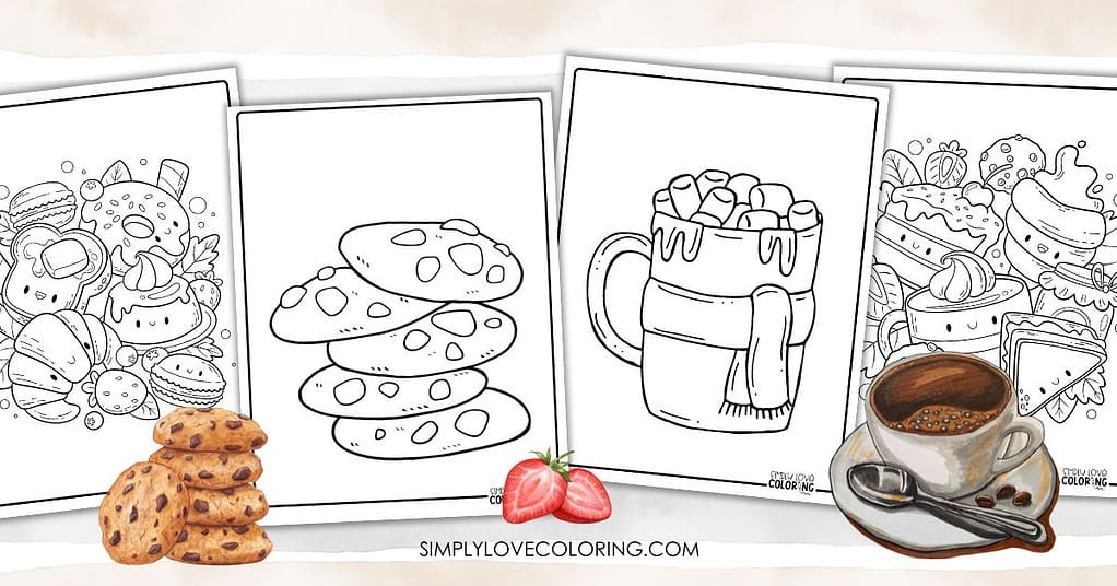 51 Delicious Food and Drink Coloring Pages (Free PDF Printables ...