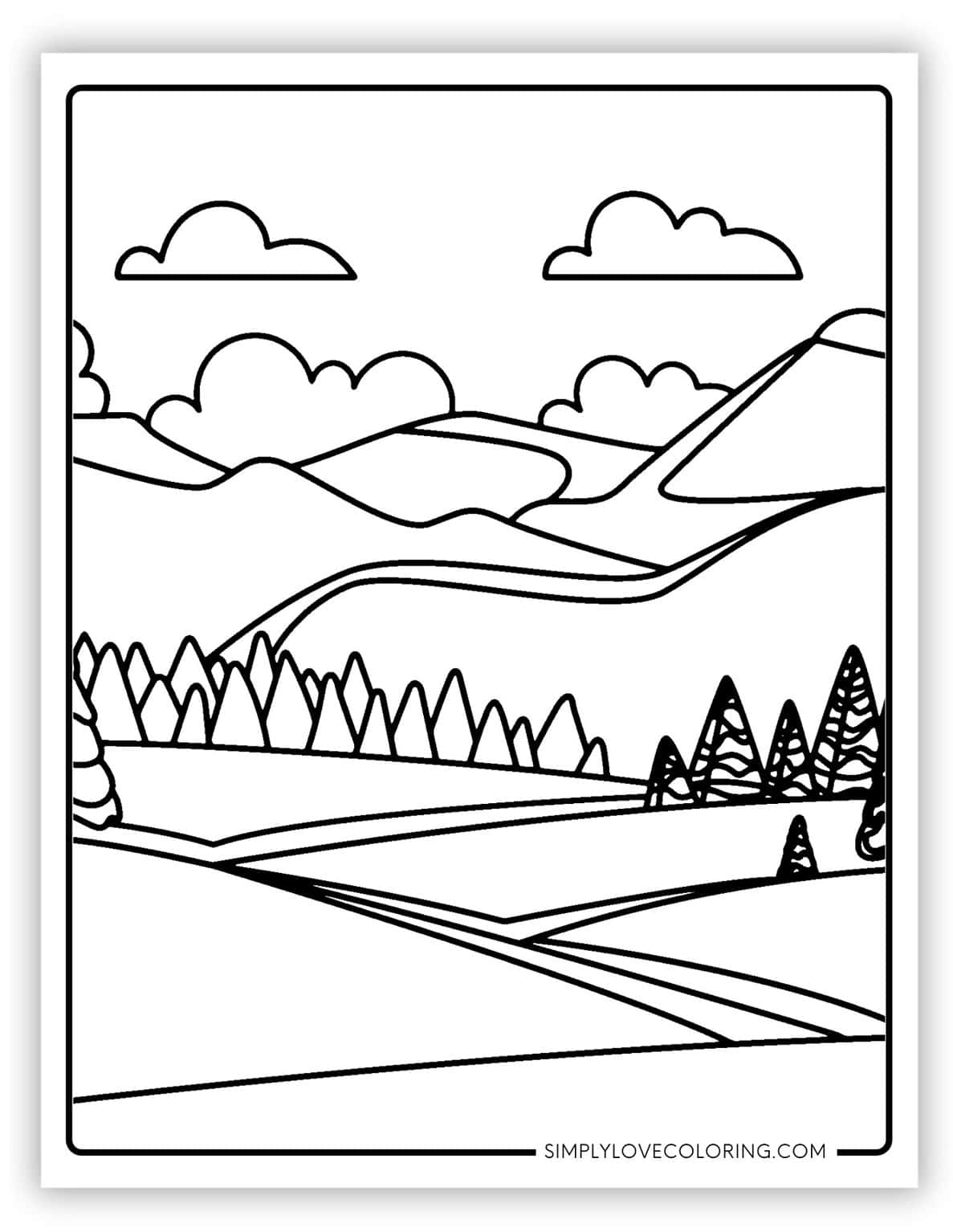 Forest Coloring Pages (Free PDF Printables) - Simply Love Coloring