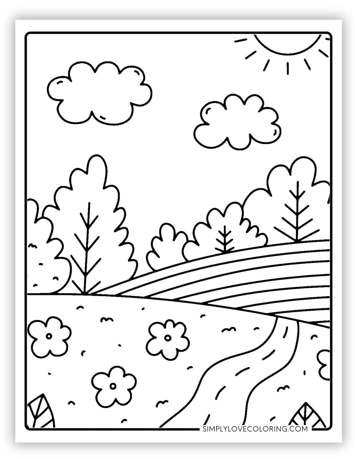 Forest Coloring Pages (Free PDF Printables) - Simply Love Coloring