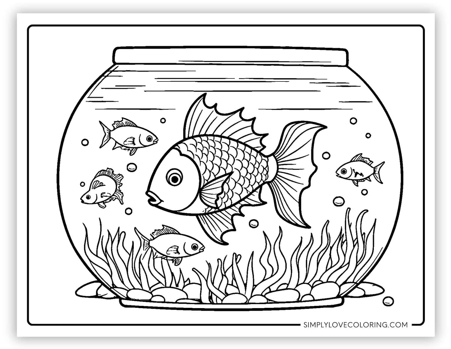 37 Goldfish Coloring Pages (Free PDF Printables) - Simply Love Coloring