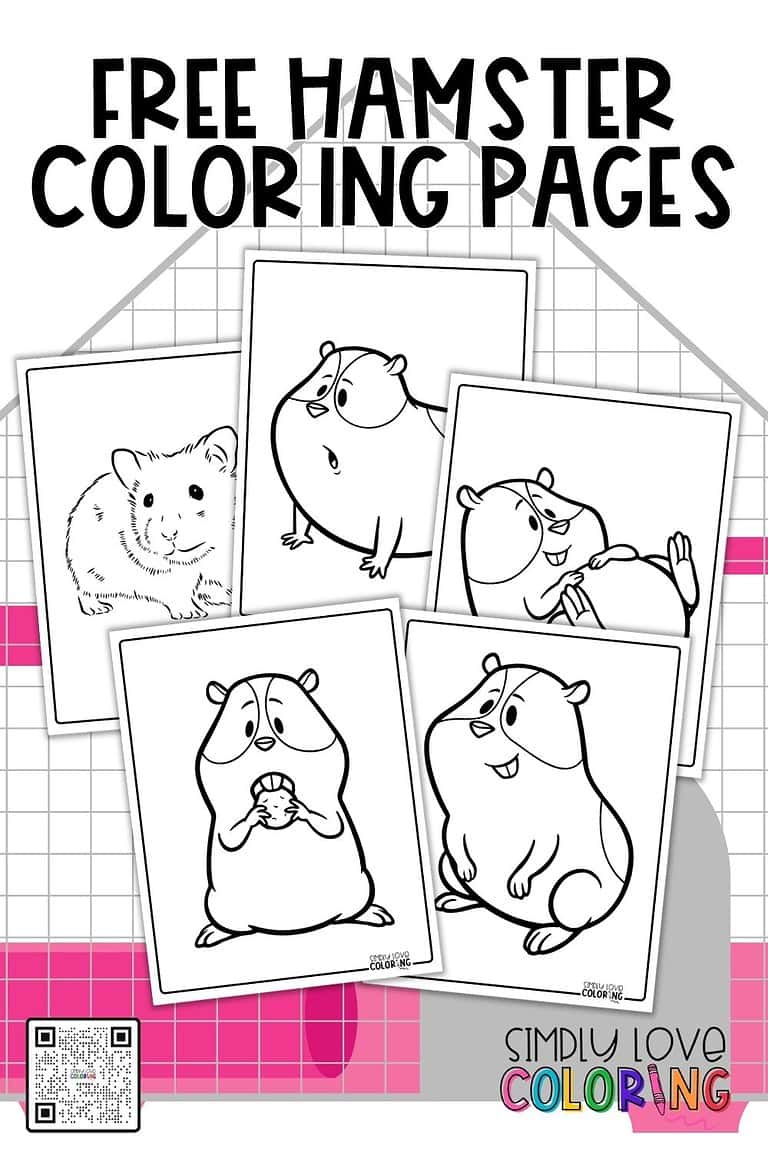 23 Cute Hamster Coloring Pages (Free PDF Printables) - Simply Love Coloring
