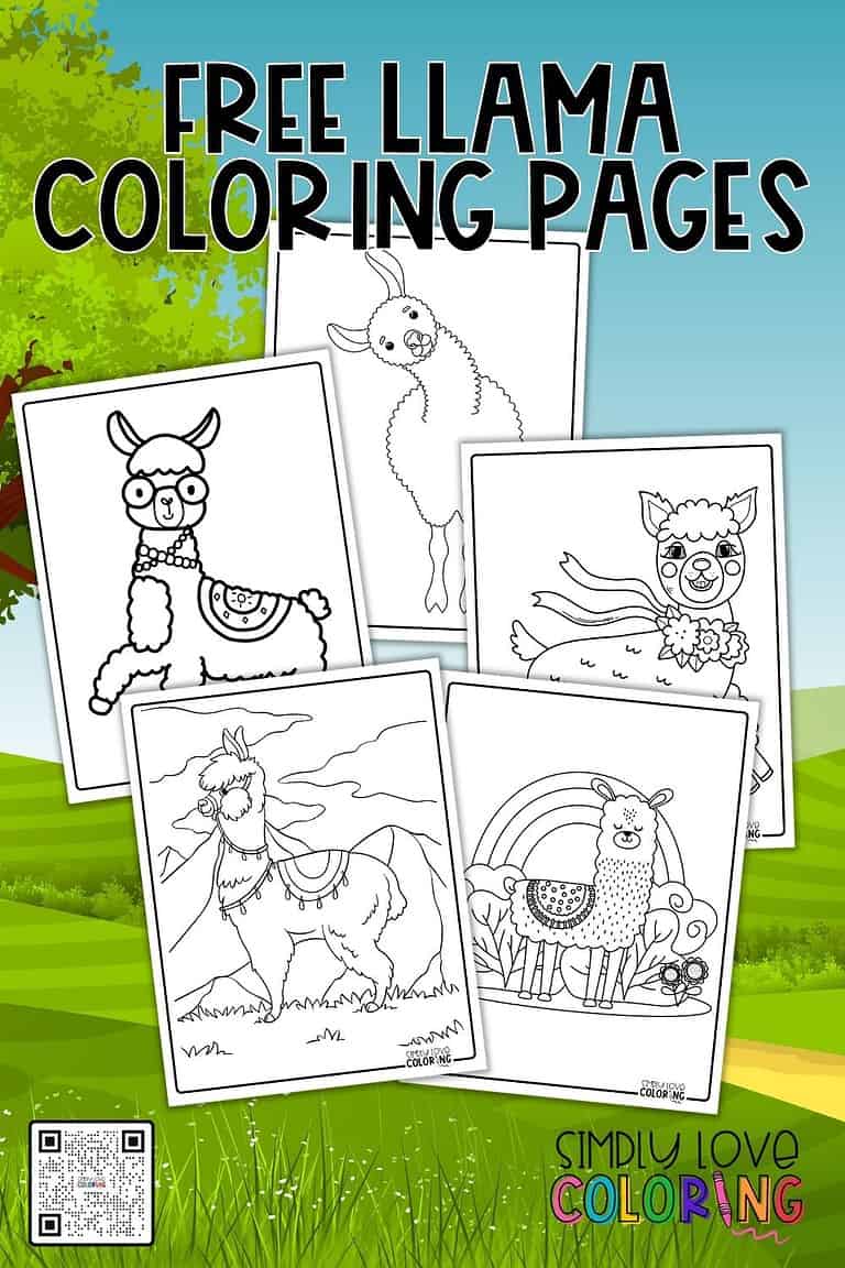 19 Llama Coloring Pages (Free PDF Printables) - Simply Love Coloring