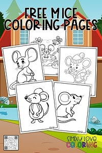 13 Cute Mice Coloring Pages (Free PDF Printables) - Simply Love Coloring