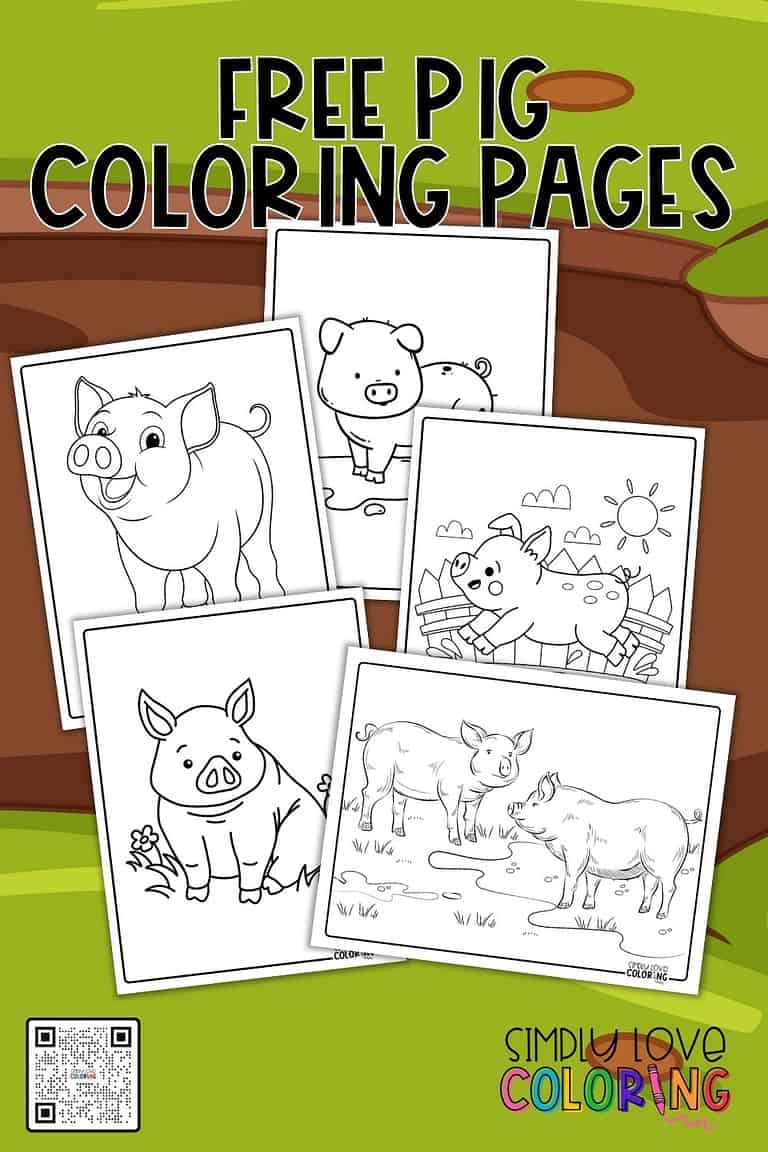 Pig Coloring Pages (Free PDF Printables) - Simply Love Coloring
