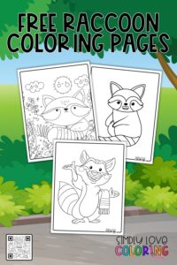 11 Cute Raccoon Coloring Pages (Free PDF Printables) - Simply Love Coloring