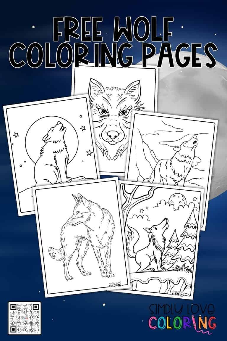 Wolf Coloring Pages (Free PDF Printables) - Simply Love Coloring