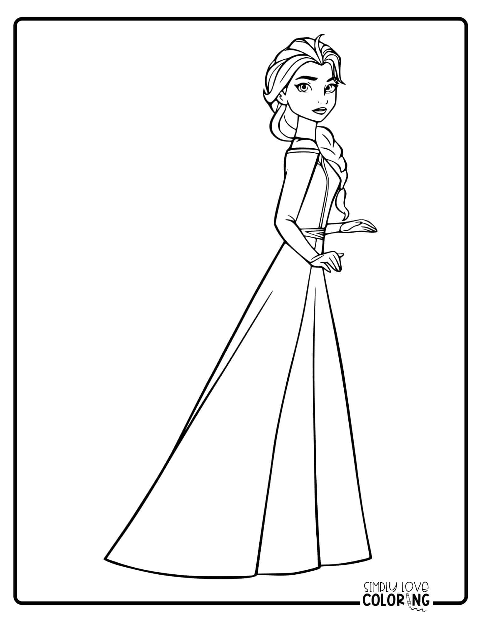 Free Frozen Coloring Pages - Simply Love Coloring