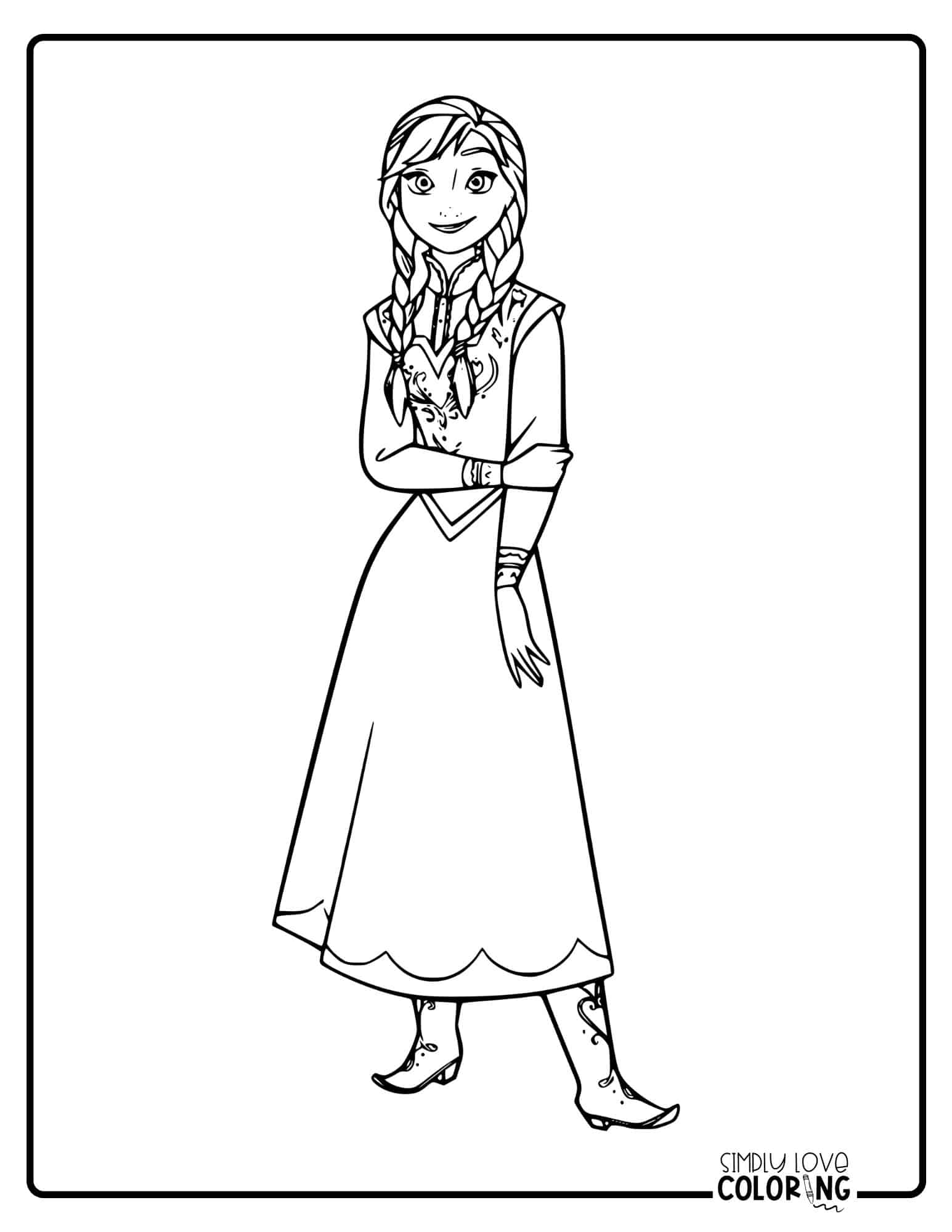 Free Frozen Coloring Pages - Simply Love Coloring