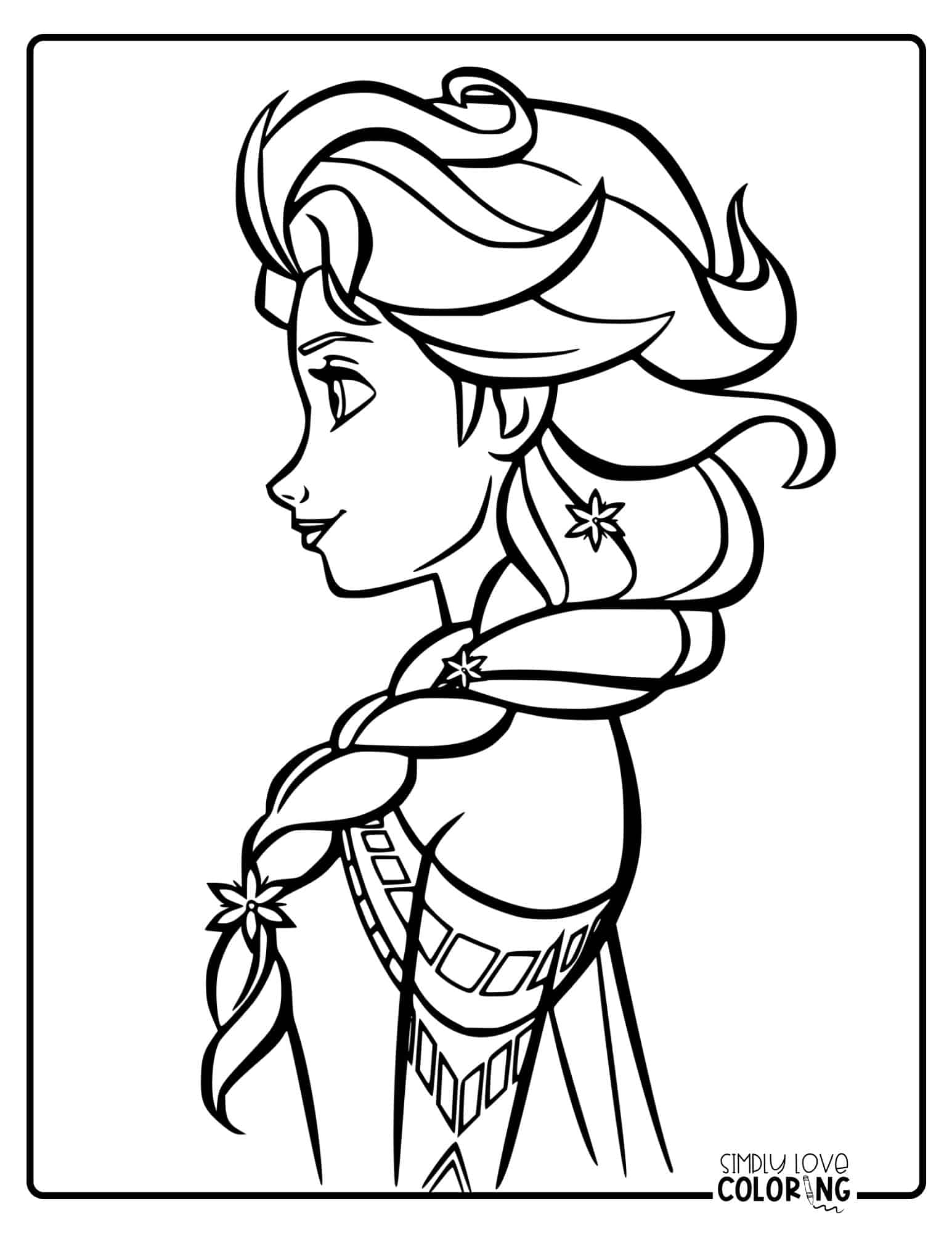 Free Frozen Coloring Pages - Simply Love Coloring