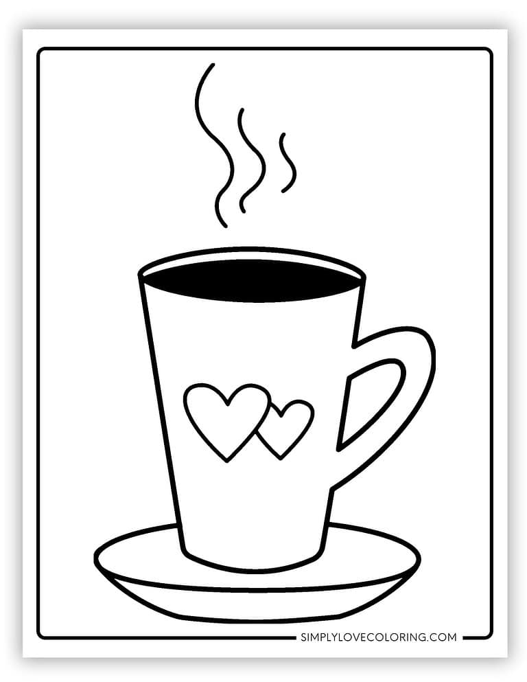 42 Coffee Coloring Pages (Free PDF Printables) - Simply Love Coloring