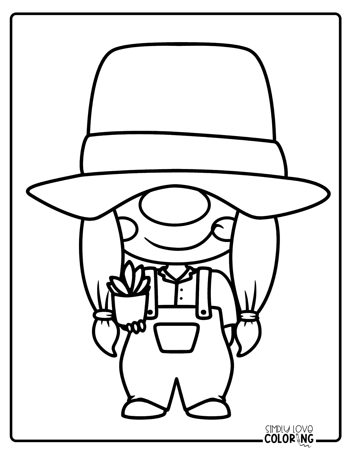38 Gnome Coloring Pages (Free PDF Printables) - Simply Love Coloring