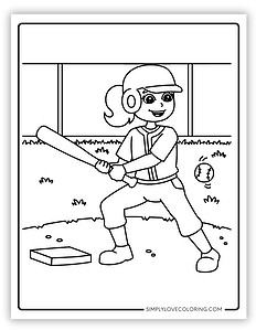 29 Baseball Coloring Pages (Free PDF Printables) - Simply Love Coloring