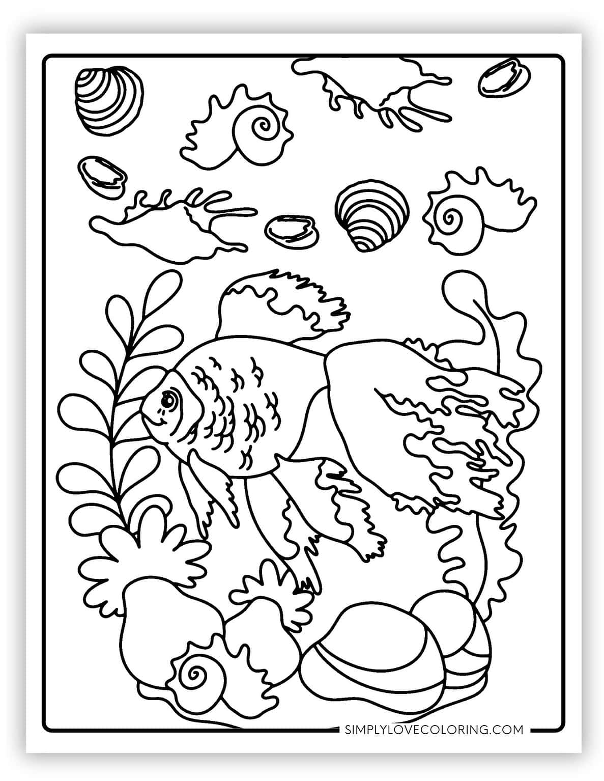 37 Goldfish Coloring Pages (Free PDF Printables) - Simply Love Coloring