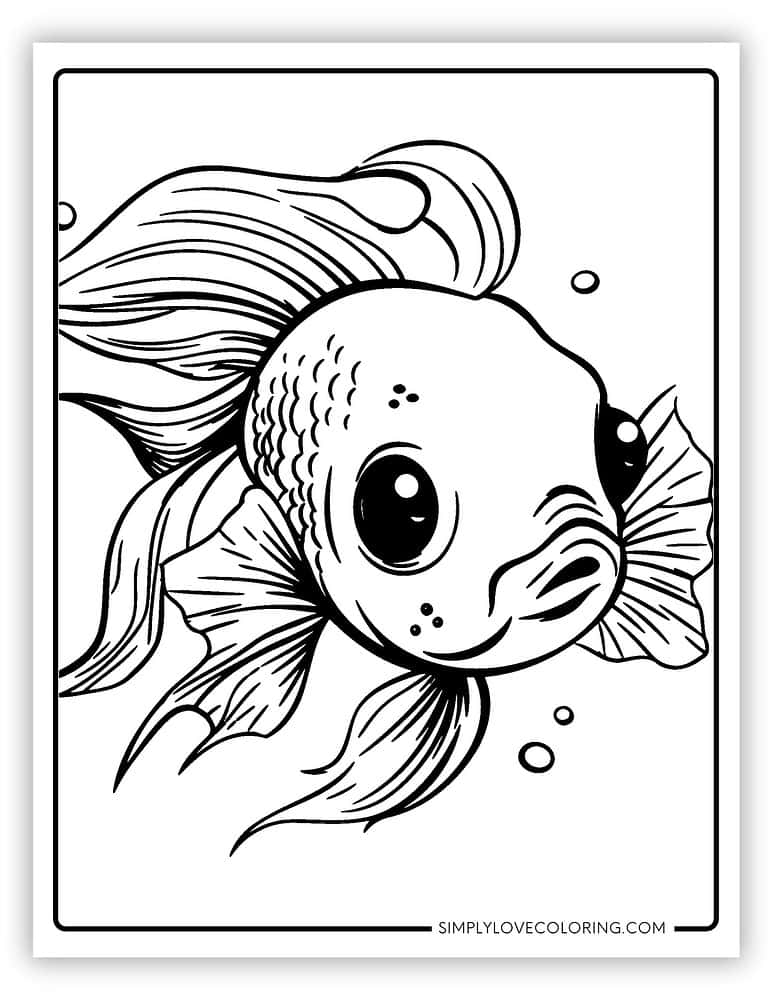 37 Goldfish Coloring Pages (Free PDF Printables) - Simply Love Coloring