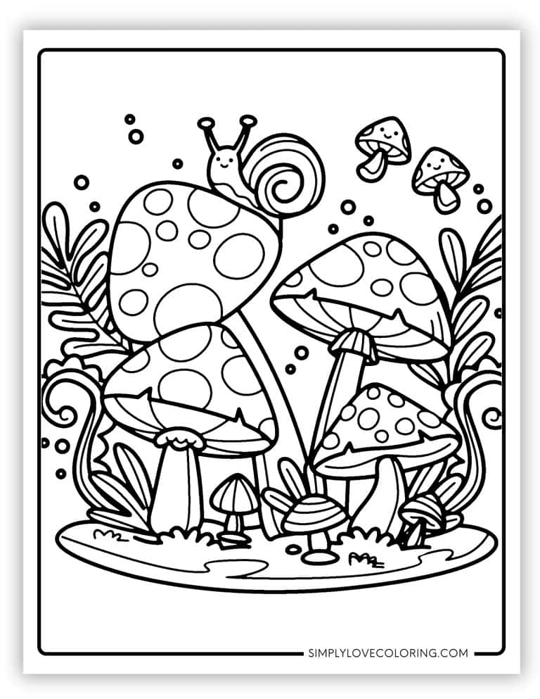 37 Mushroom Coloring Pages (Free PDF Printables) - Simply Love Coloring