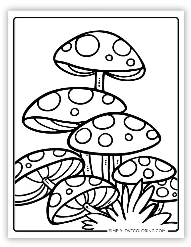 37 Mushroom Coloring Pages (Free PDF Printables) - Simply Love Coloring