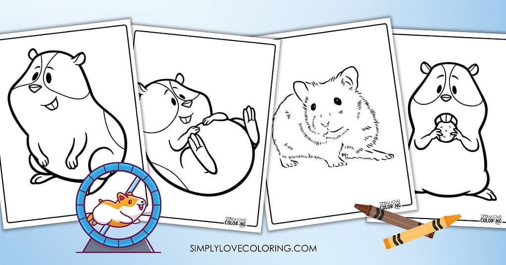 23 Cute Hamster Coloring Pages (Free PDF Printables) - Simply Love Coloring