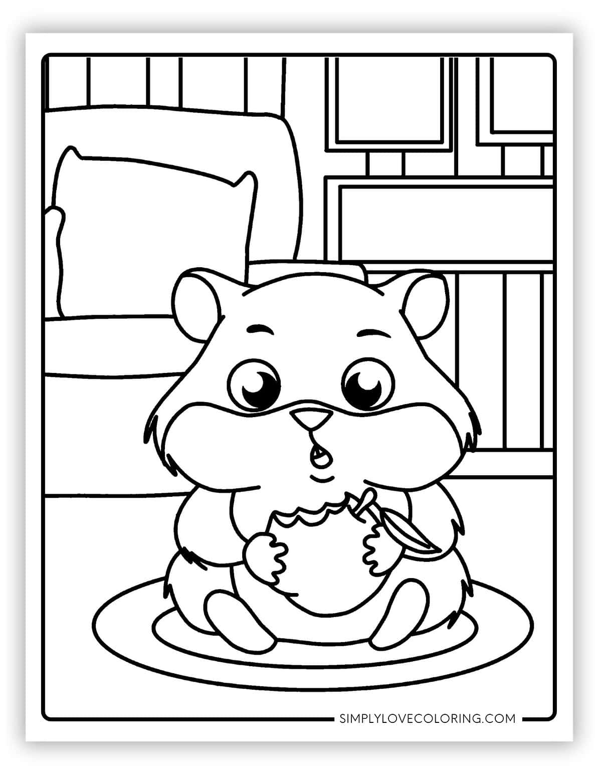 23 Cute Hamster Coloring Pages (Free PDF Printables) - Simply Love Coloring