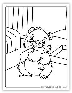 23 Cute Hamster Coloring Pages (Free PDF Printables) - Simply Love Coloring