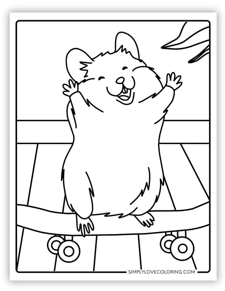 23 Cute Hamster Coloring Pages (Free PDF Printables) - Simply Love Coloring