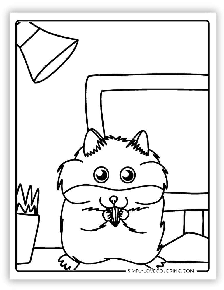 23 Cute Hamster Coloring Pages (Free PDF Printables) - Simply Love Coloring