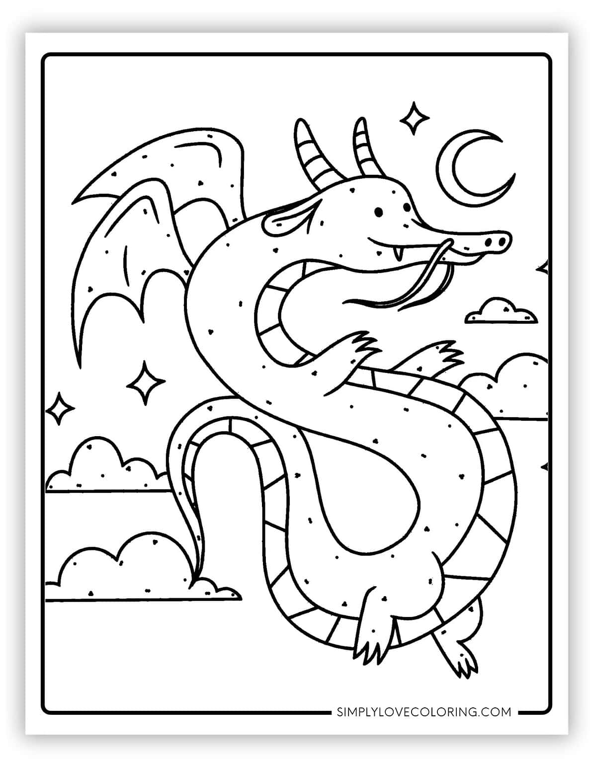 Dragon Coloring Pages (Free PDF Printables) - Simply Love Coloring