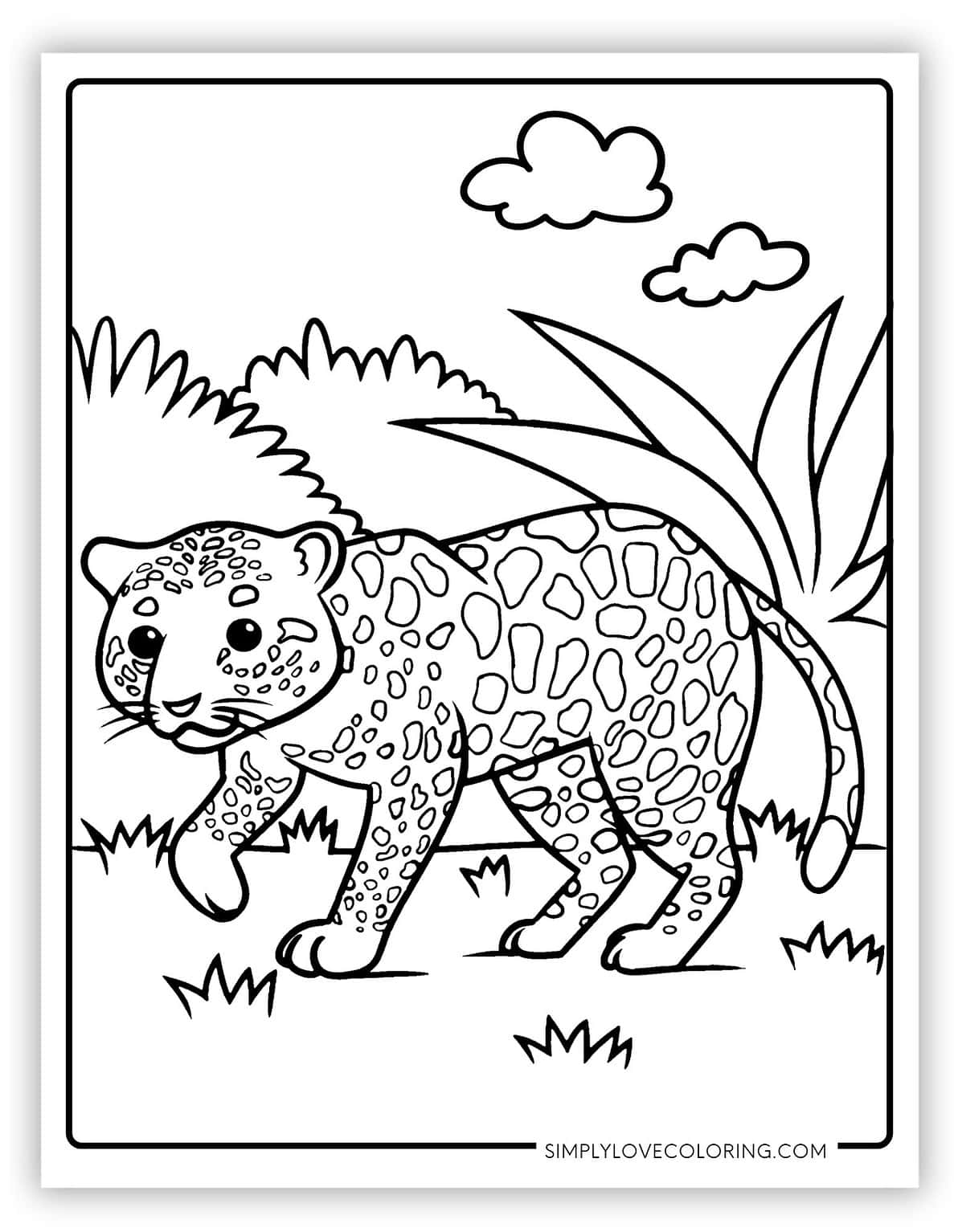 24 Leopard Coloring Pages (Free PDF Printables) - Simply Love Coloring