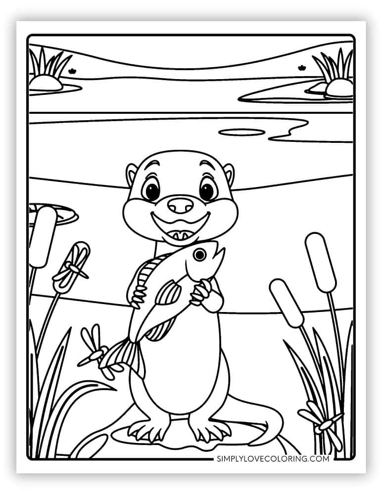27 Otter Coloring Pages (Free PDF Printables) - Simply Love Coloring