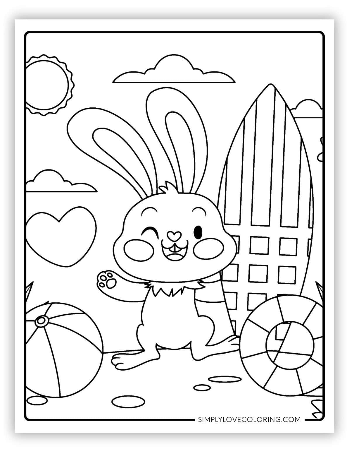 57 Cute Rabbit Coloring Pages (Free PDF Printables) - Simply Love Coloring