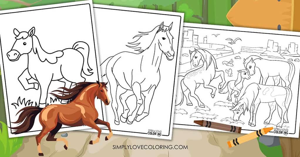 35 Horse Coloring Pages (Free PDF Printables) - Simply Love Coloring