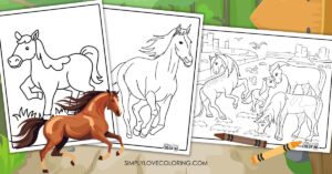 35 Horse Coloring Pages (Free PDF Printables) - Simply Love Coloring